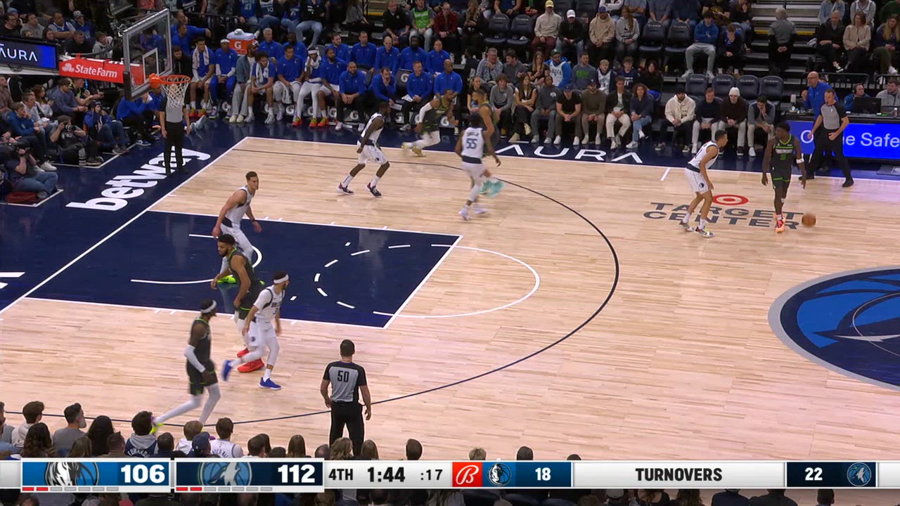 Two-Point/Three-Point Field Goal: Mavericks @ Timberwolves | NBA Official