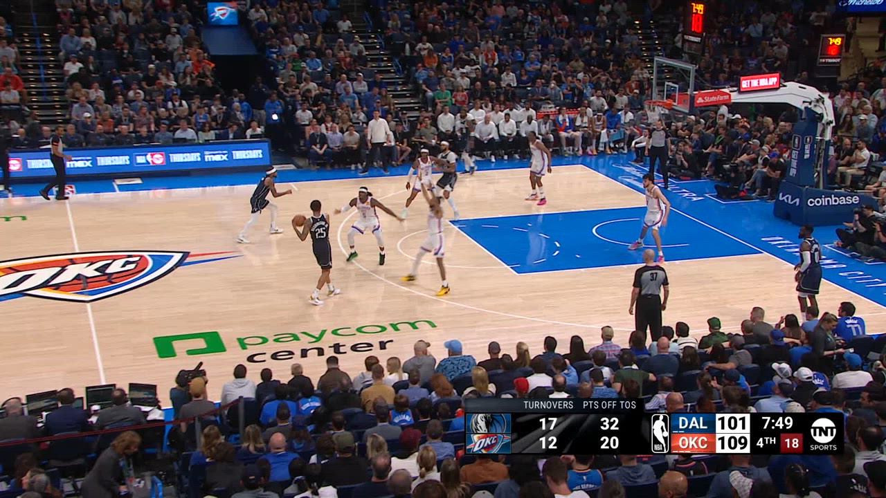 Two-Point/Three-Point Field Goal: Mavericks @ Thunder | NBA Official