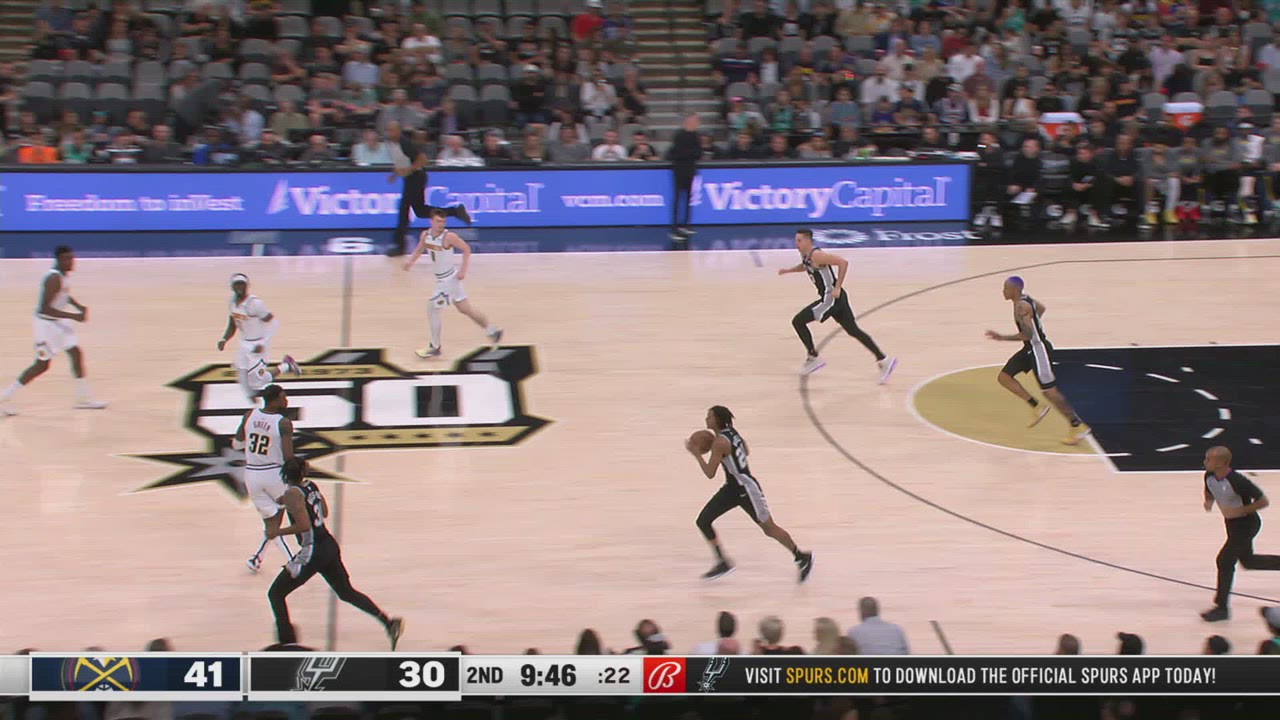 Two-Point/Three-Point Field Goal: Nuggets @ Spurs | NBA Official