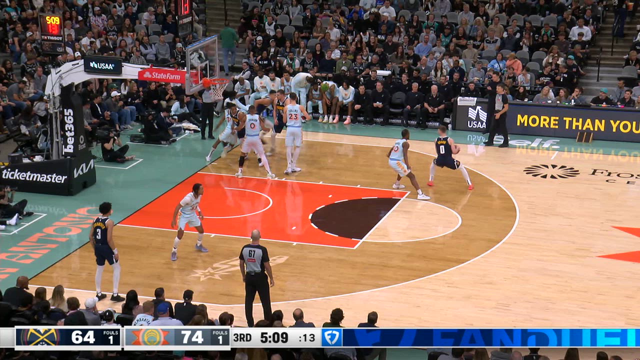 Two-Point/Three-Point Field Goal: Nuggets @ Spurs | NBA Official