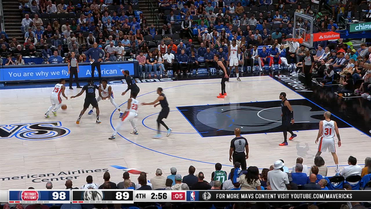 Two-Point/Three-Point Field Goal: Pistons @ Mavericks | NBA Official