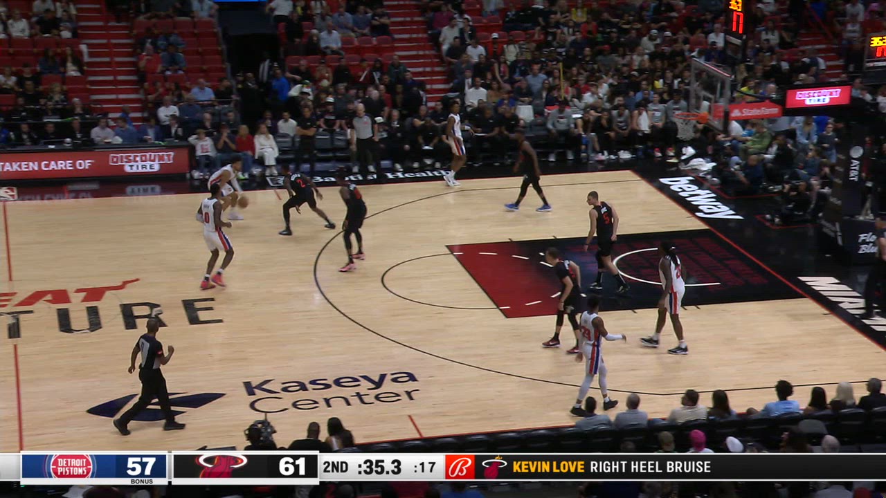 Two-Point/Three-Point Field Goal: Pistons @ Heat | NBA Official