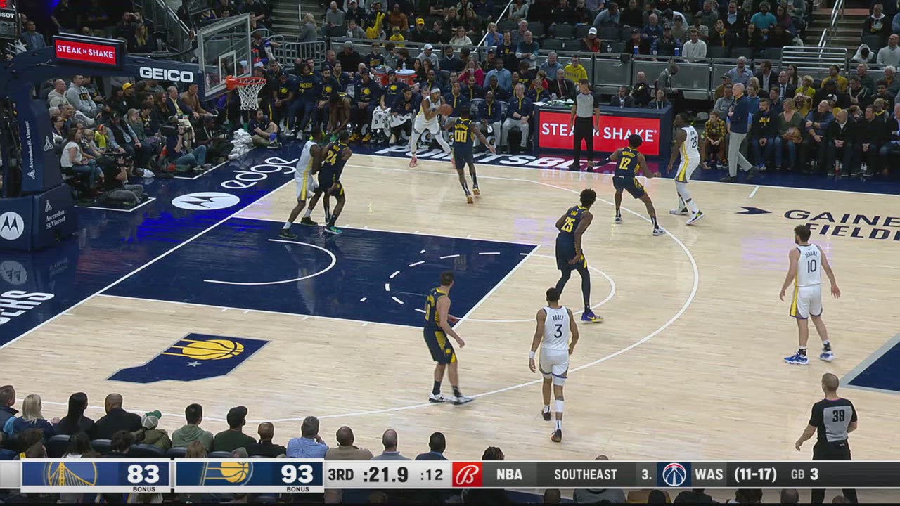 Two-Point/Three-Point Field Goal: Warriors @ Pacers | NBA Official