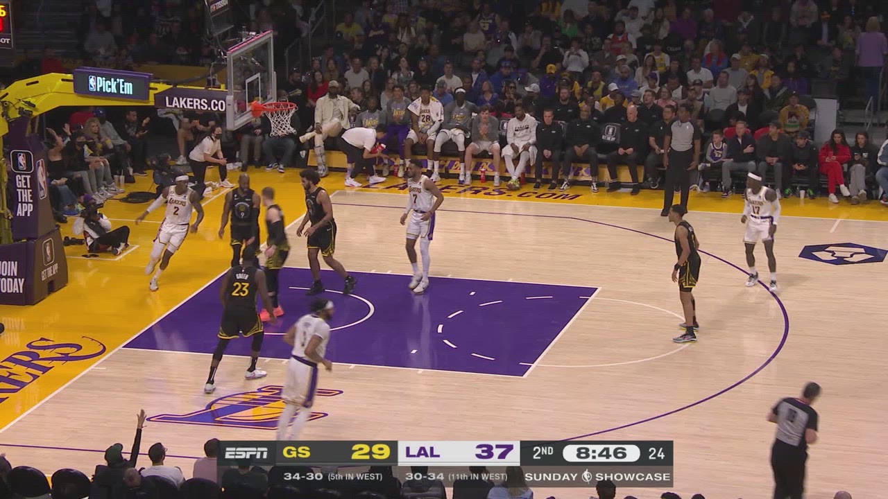 Two-Point/Three-Point Field Goal: Warriors @ Lakers | NBA Official