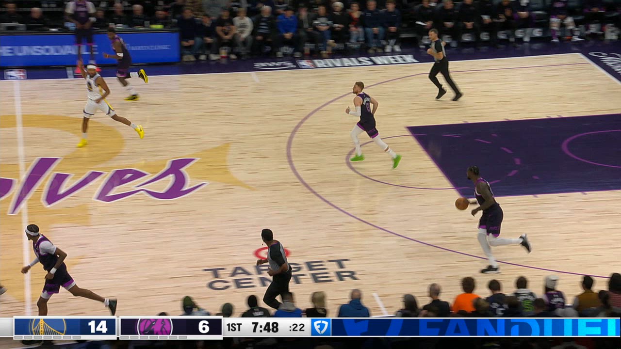 Two-Point/Three-Point Field Goal: Warriors @ Timberwolves | NBA Official