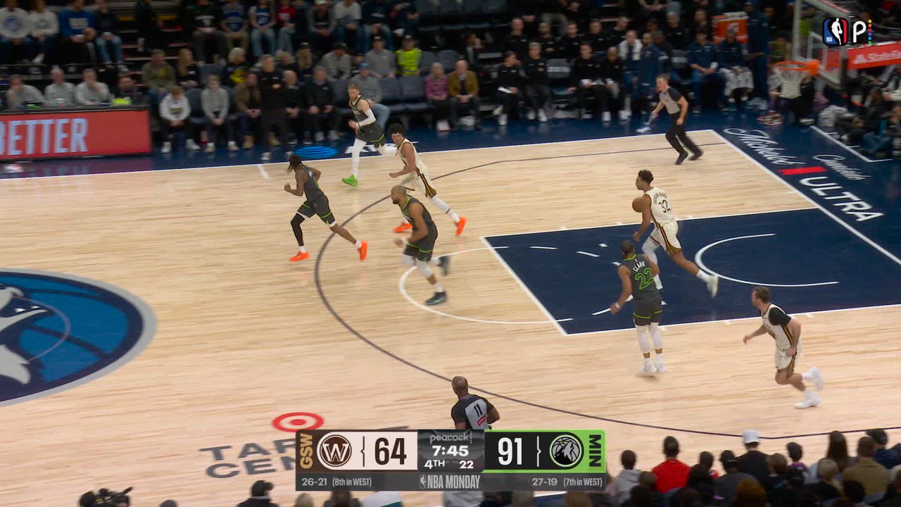 Two-Point/Three-Point Field Goal: Warriors @ Timberwolves | NBA Official