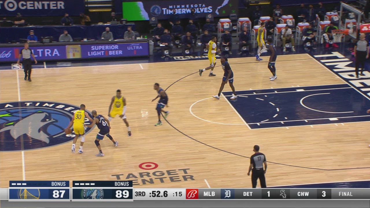 Two-Point/Three-Point Field Goal: Warriors @ Timberwolves | NBA Official