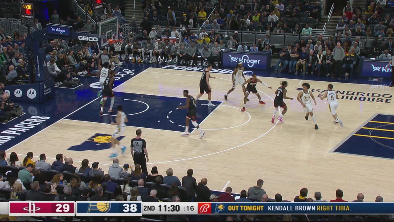 Two-Point/Three-Point Field Goal: Rockets @ Pacers | NBA Official