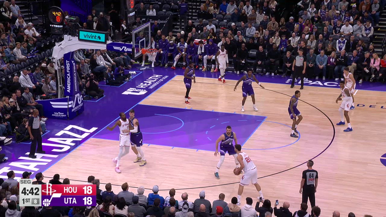 Two-Point/Three-Point Field Goal: Rockets @ Jazz | NBA Official