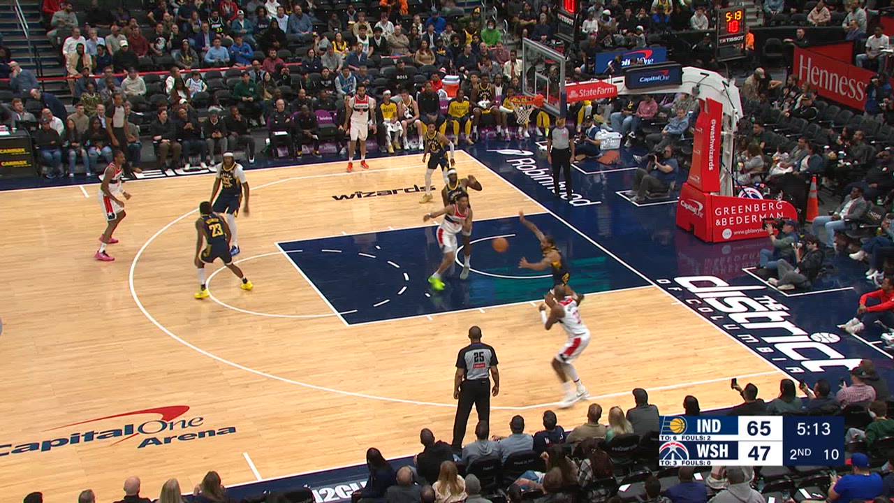 Two-Point/Three-Point Field Goal: Pacers @ Wizards | NBA Official
