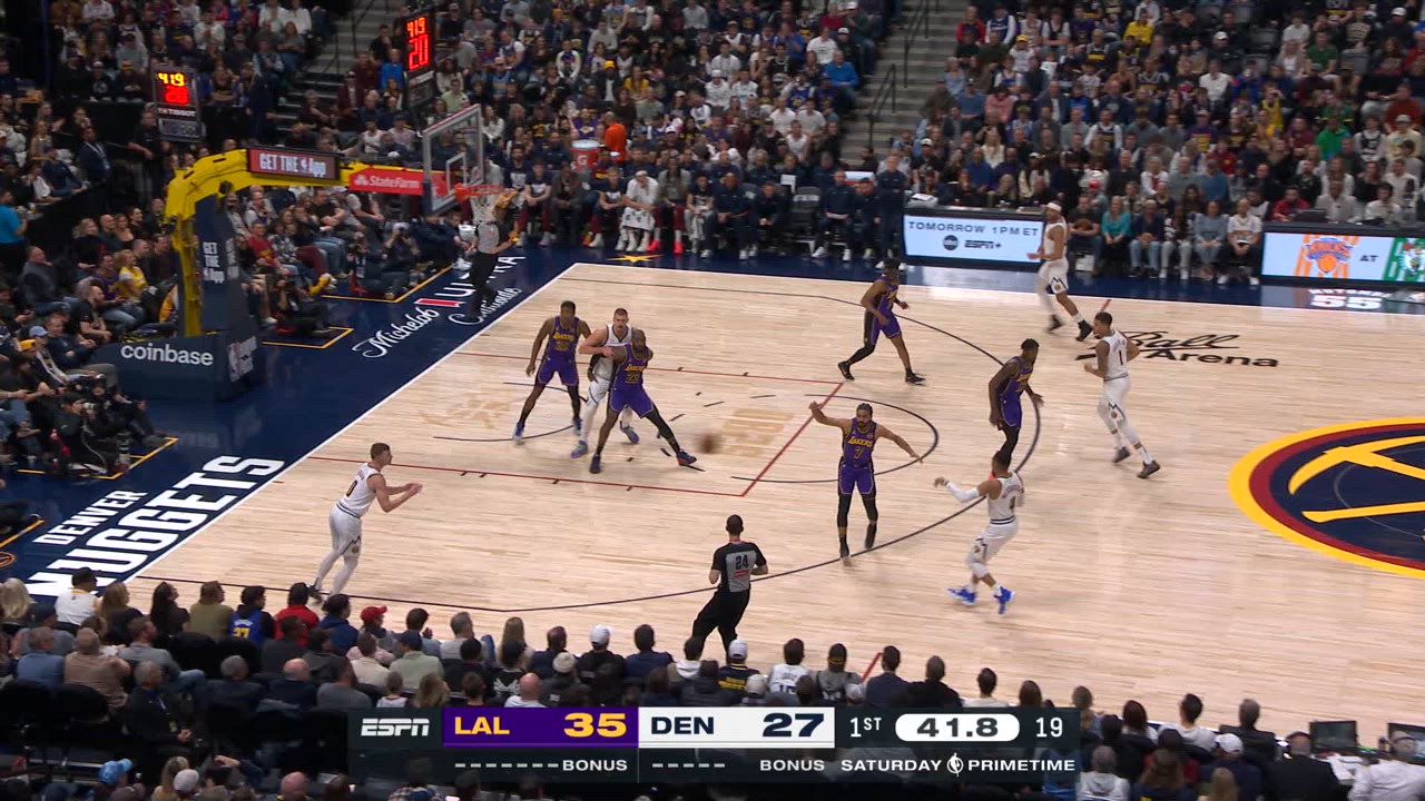 Two-Point/Three-Point Field Goal: Lakers @ Nuggets | NBA Official