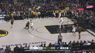 Two-Point/Three-Point Field Goal: Lakers @ Warriors | NBA Official