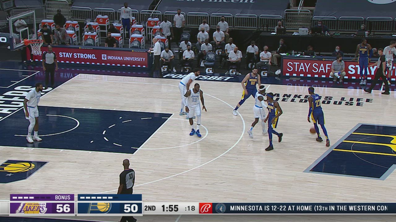 Two-Point/Three-Point Field Goal: Lakers @ Pacers | NBA Official