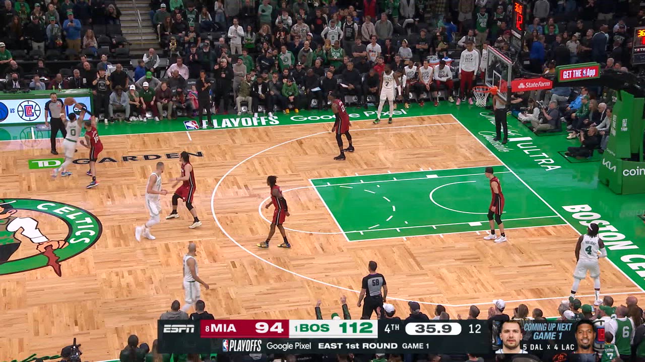 Two-Point/Three-Point Field Goal: Heat @ Celtics | NBA Official