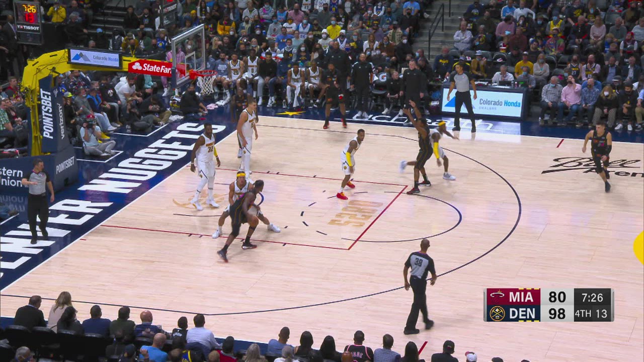 Two-Point/Three-Point Field Goal: Heat @ Nuggets | NBA Official