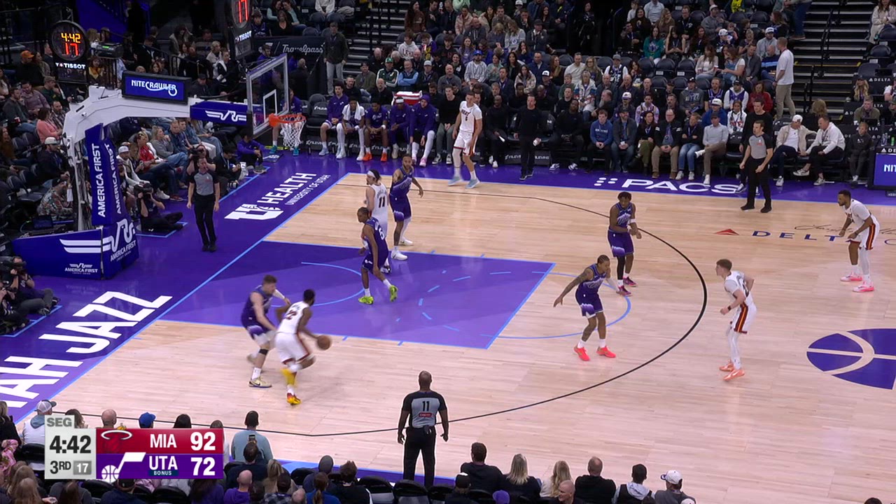 Two-Point/Three-Point Field Goal: Heat @ Jazz | NBA Official