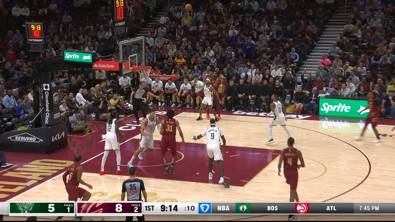 Two-Point/Three-Point Field Goal: Bucks @ Cavaliers | NBA Official