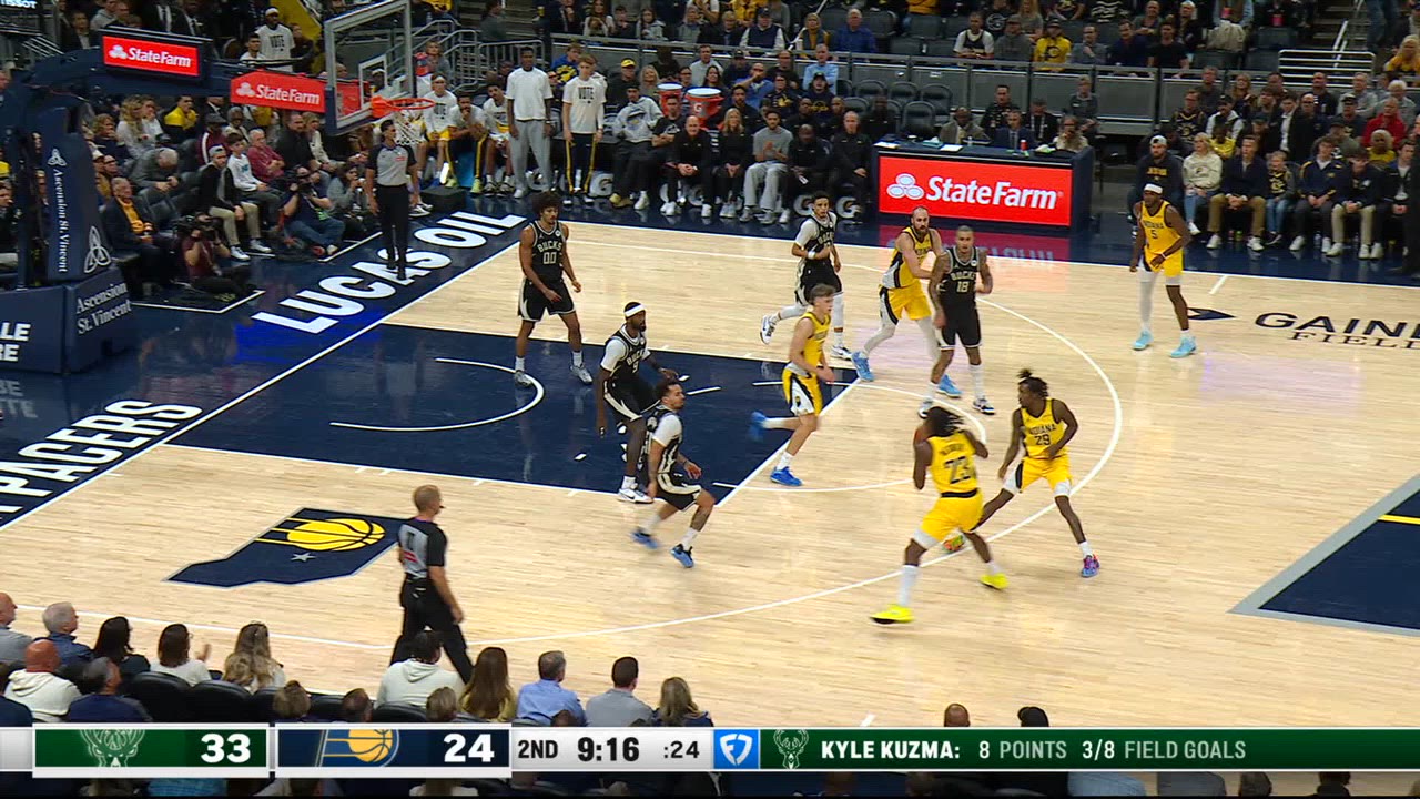 Two-Point/Three-Point Field Goal: Bucks @ Pacers | NBA Official