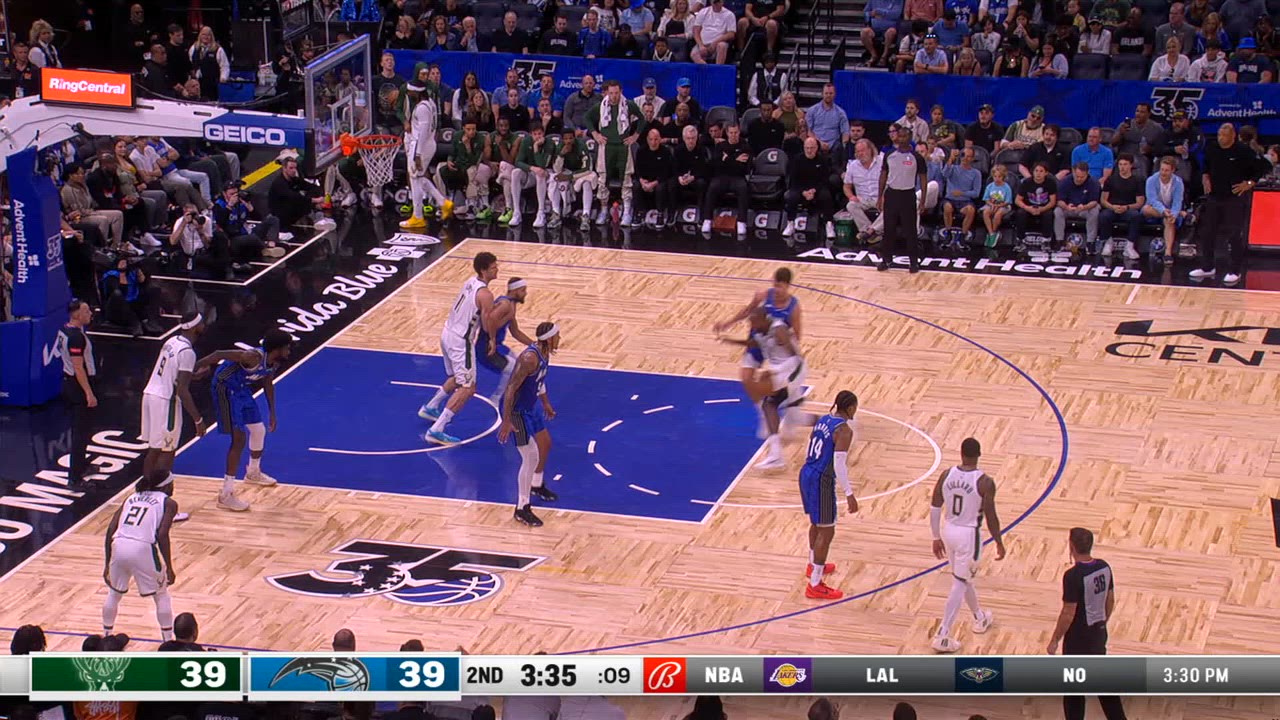Two-Point/Three-Point Field Goal: Bucks @ Magic | NBA Official