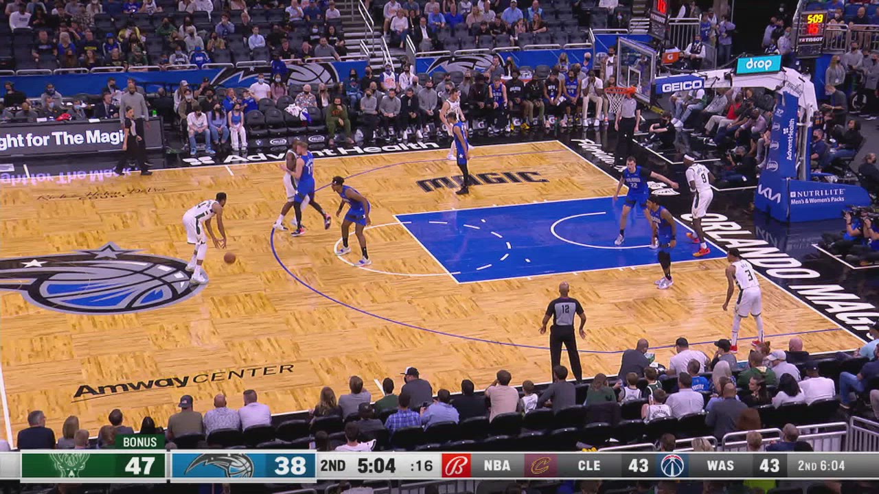 Two-Point/Three-Point Field Goal: Bucks @ Magic | NBA Official