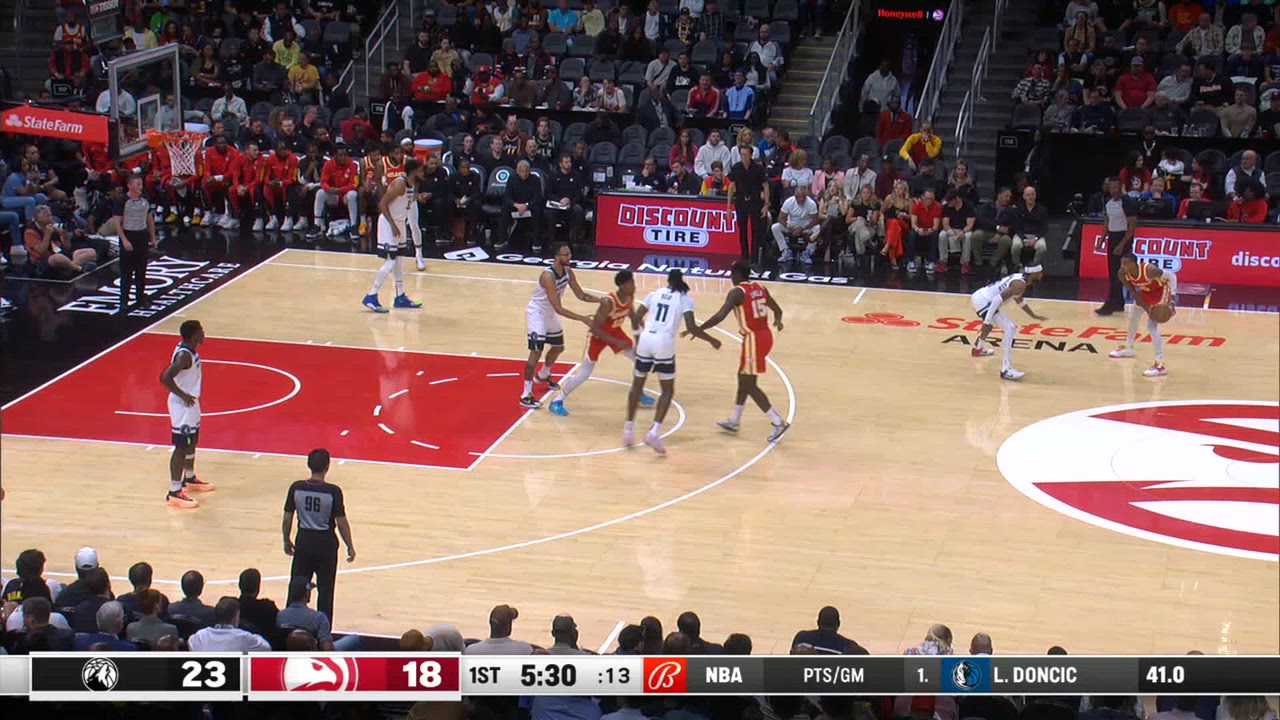 Two-Point/Three-Point Field Goal: Timberwolves @ Hawks | NBA Official