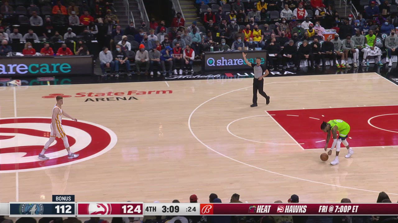 Two-Point/Three-Point Field Goal: Timberwolves @ Hawks | NBA Official