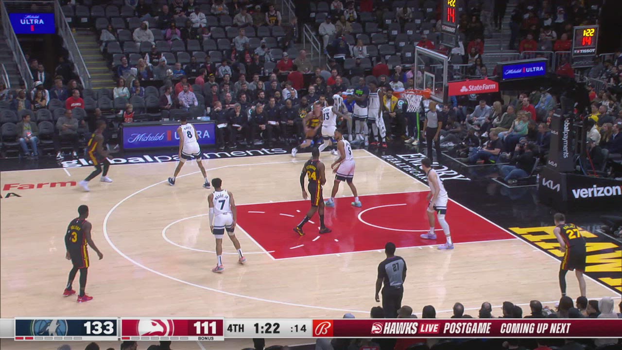 Two-Point/Three-Point Field Goal: Timberwolves @ Hawks | NBA Official