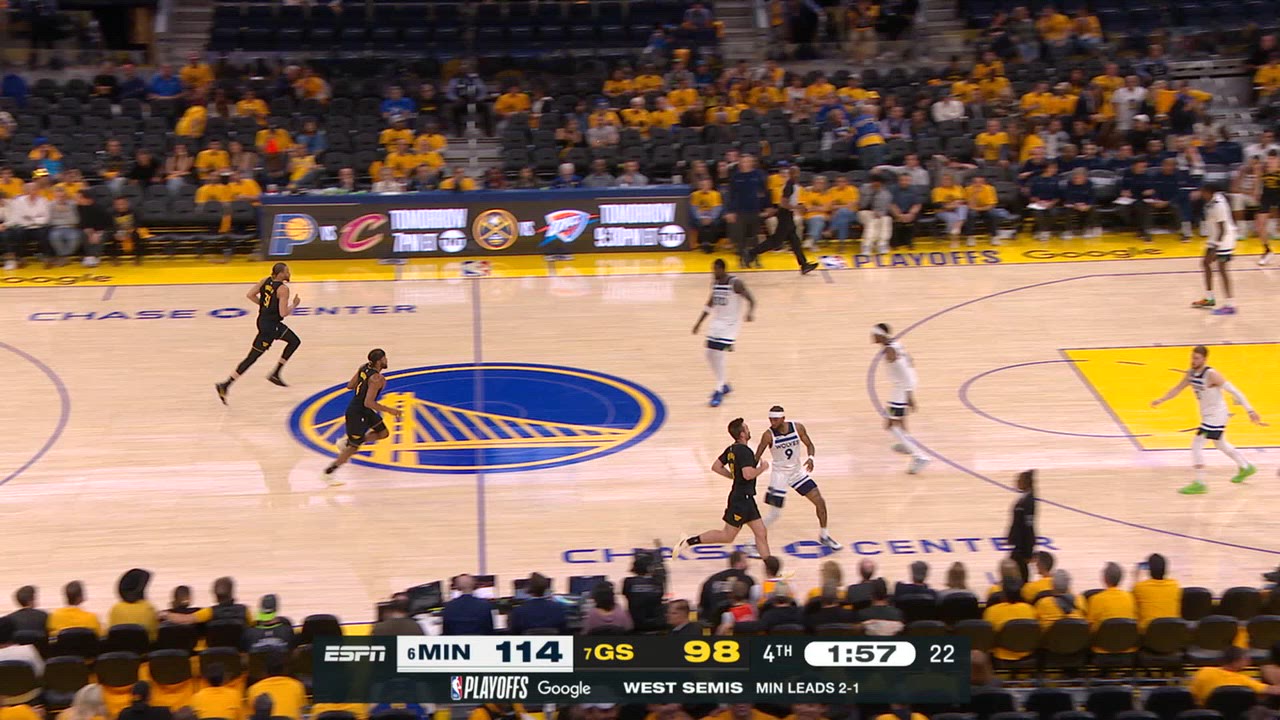 Two-Point/Three-Point Field Goal: Timberwolves @ Warriors | NBA Official