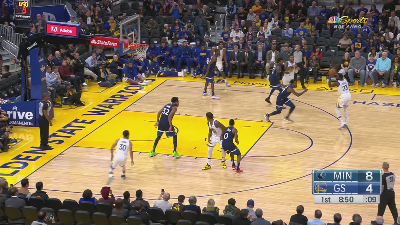 Two-Point/Three-Point Field Goal: Timberwolves @ Warriors | NBA Official