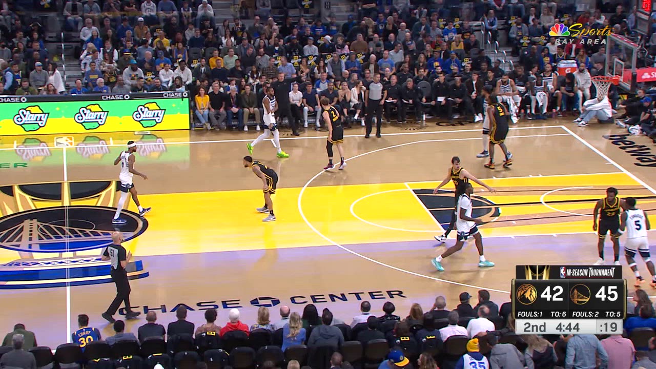 Two-Point/Three-Point Field Goal: Timberwolves @ Warriors | NBA Official