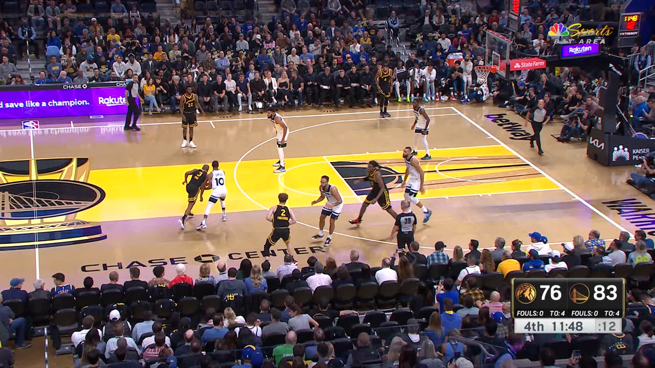 Two-Point/Three-Point Field Goal: Timberwolves @ Warriors | NBA Official