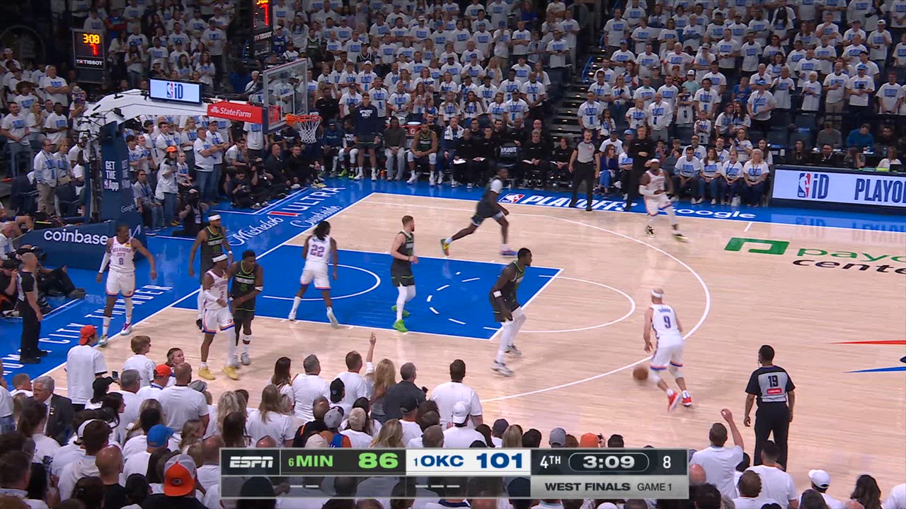 Two-Point/Three-Point Field Goal: Timberwolves @ Thunder | NBA Official
