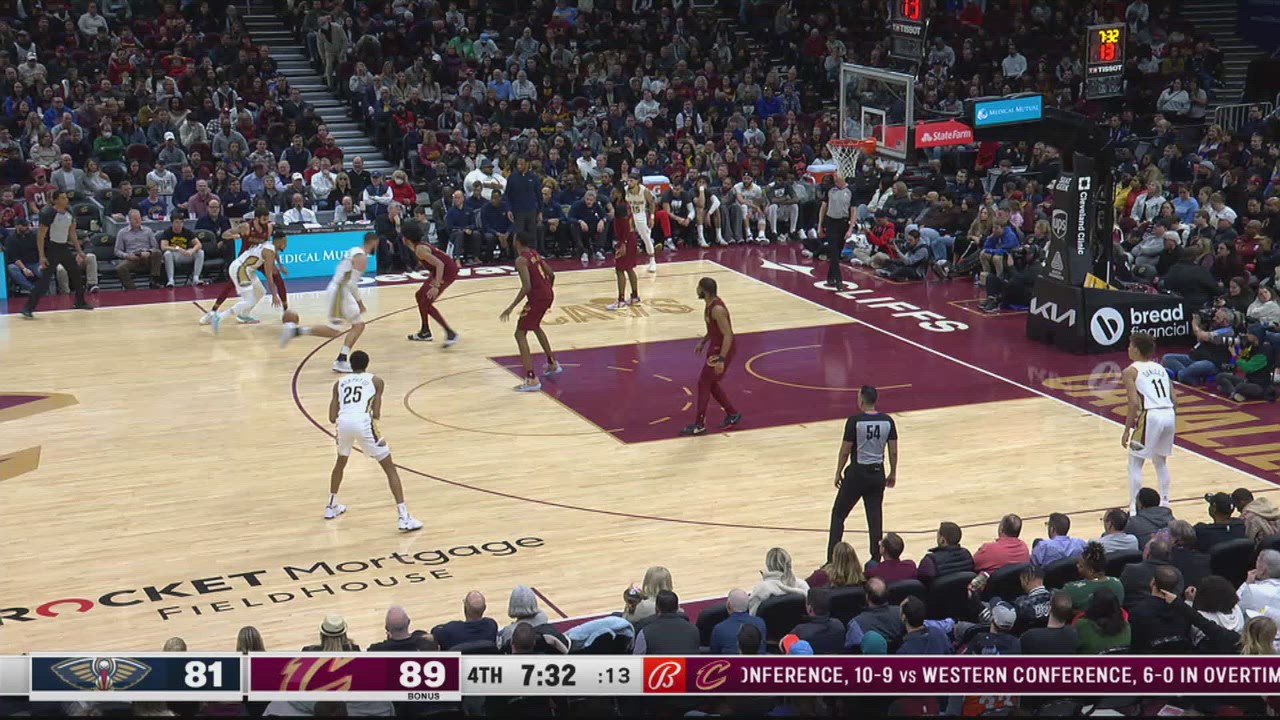 Two-Point/Three-Point Field Goal: Pelicans @ Cavaliers | NBA Official