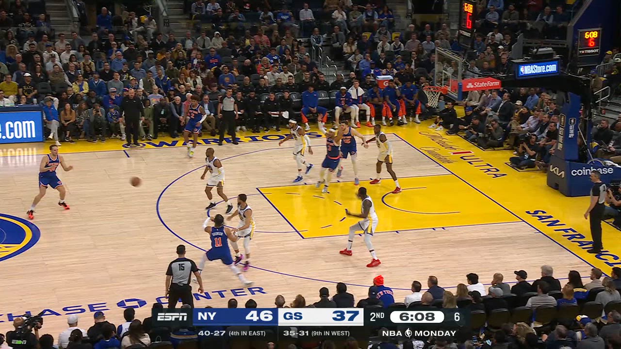 Two-Point/Three-Point Field Goal: Knicks @ Warriors | NBA Official