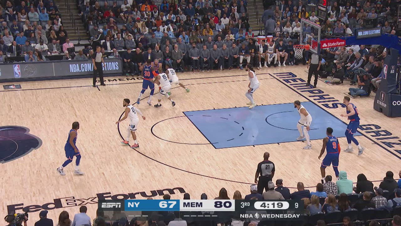Two-Point/Three-Point Field Goal: Knicks @ Grizzlies | NBA Official