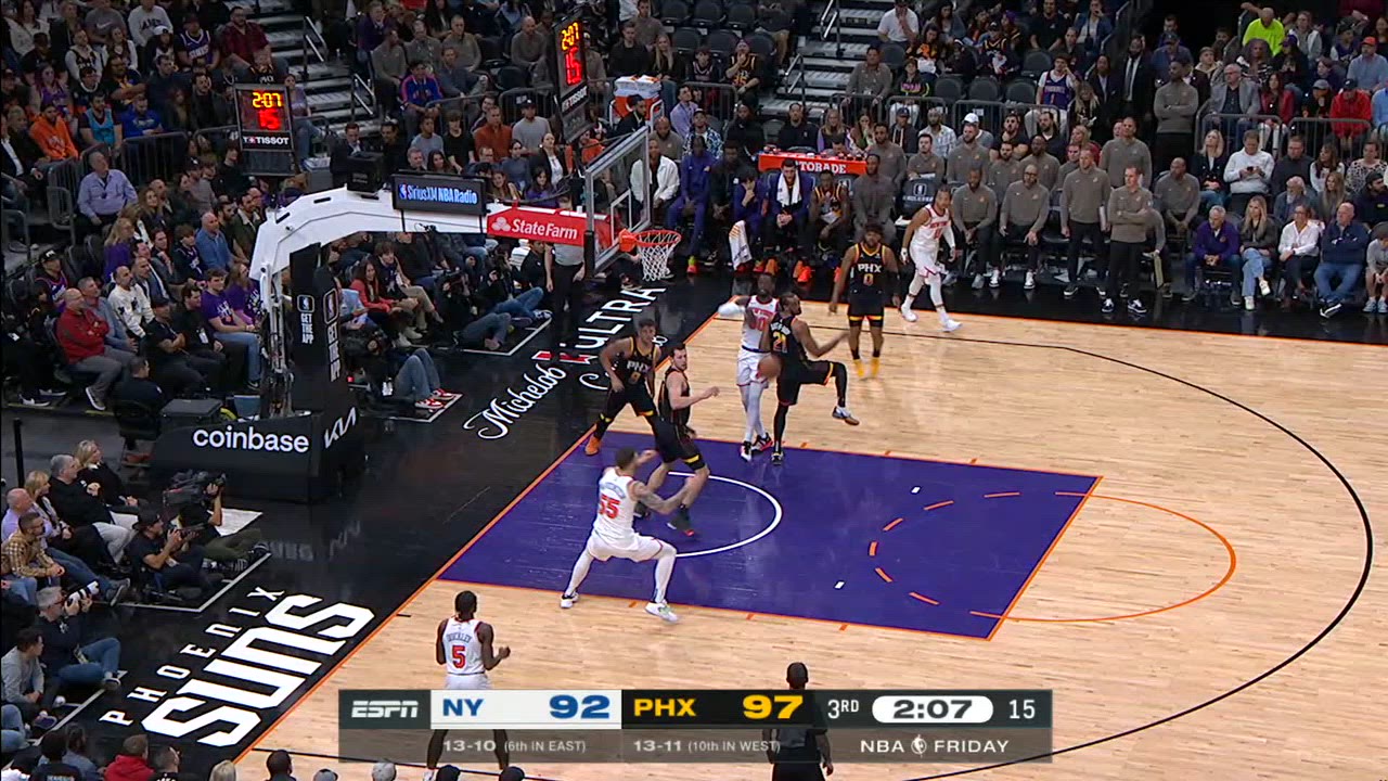 Two-Point/Three-Point Field Goal: Knicks @ Suns | NBA Official