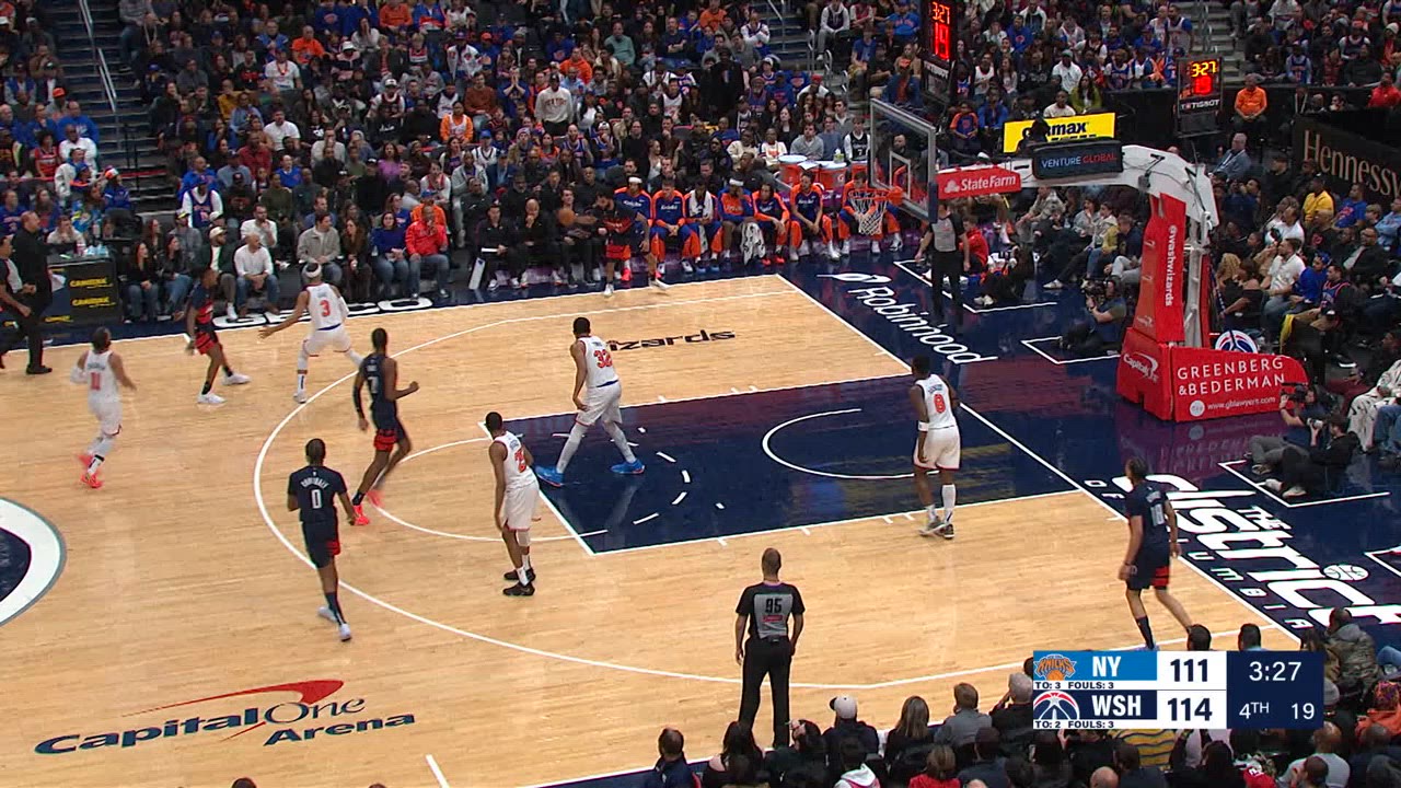 Two-Point/Three-Point Field Goal: Knicks @ Wizards | NBA Official