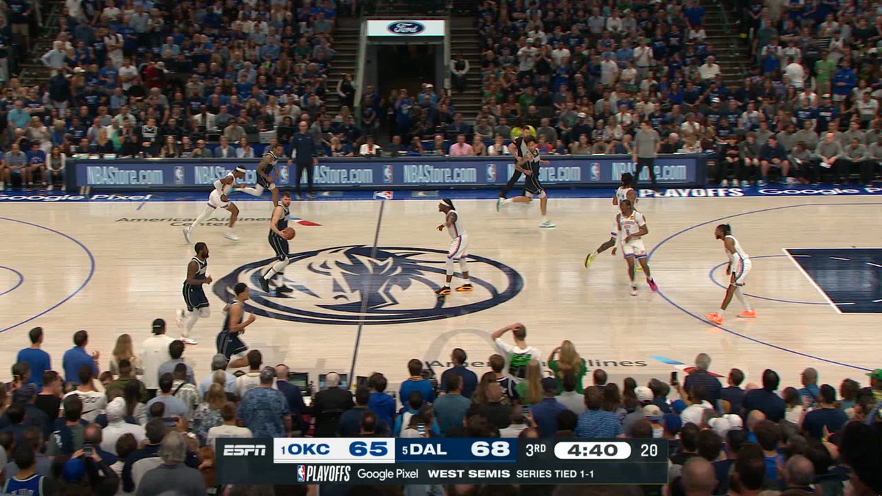 Two-Point/Three-Point Field Goal: Thunder @ Mavericks | NBA Official