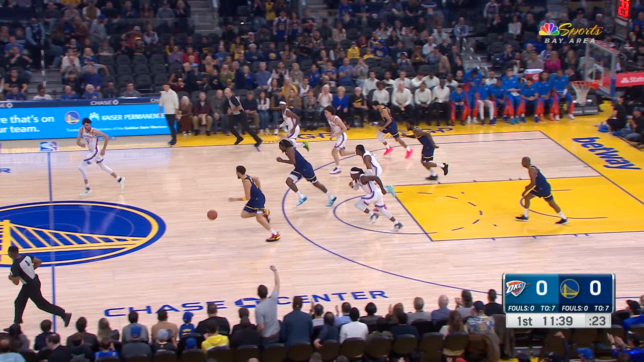 Two-Point/Three-Point Field Goal: Thunder @ Warriors | NBA Official