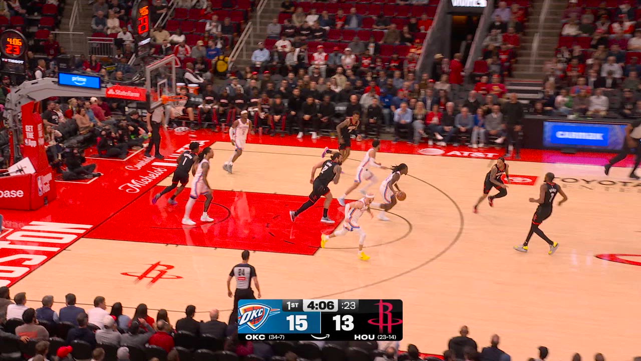 Two-Point/Three-Point Field Goal: Thunder @ Rockets | NBA Official