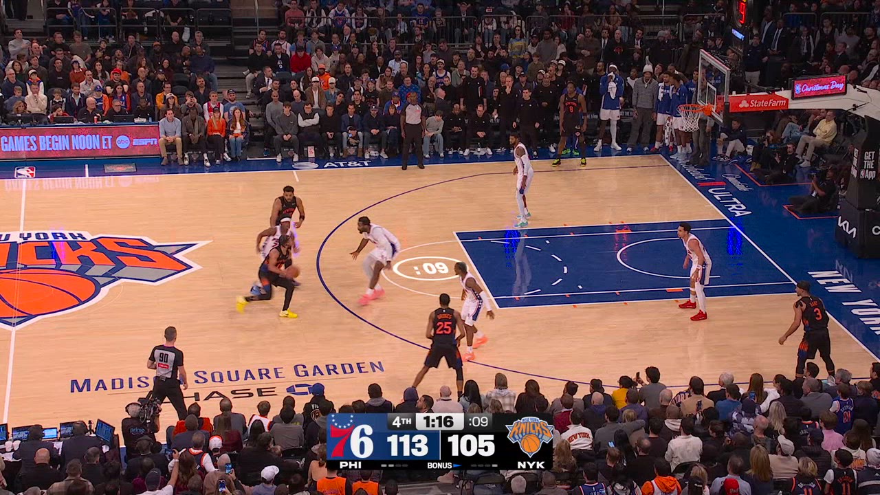 Two-Point/Three-Point Field Goal: 76ers @ Knicks | NBA Official