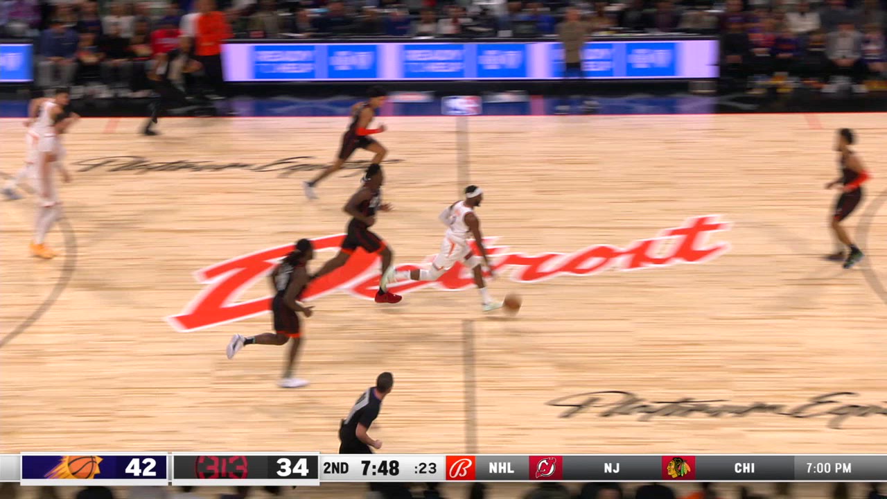 Two-Point/Three-Point Field Goal: Suns @ Pistons | NBA Official