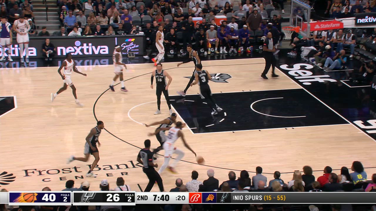 Two-Point/Three-Point Field Goal: Suns @ Spurs | NBA Official