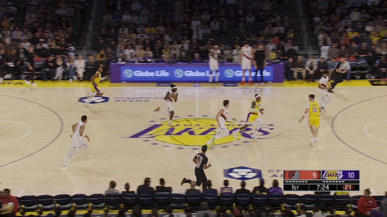 Two-Point/Three-Point Field Goal: Trail Blazers @ Lakers | NBA Official