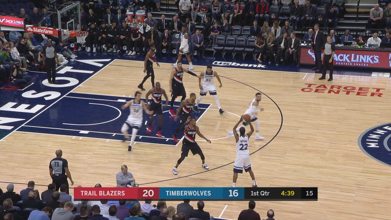 Two-Point/Three-Point Field Goal: Trail Blazers @ Timberwolves | NBA ...