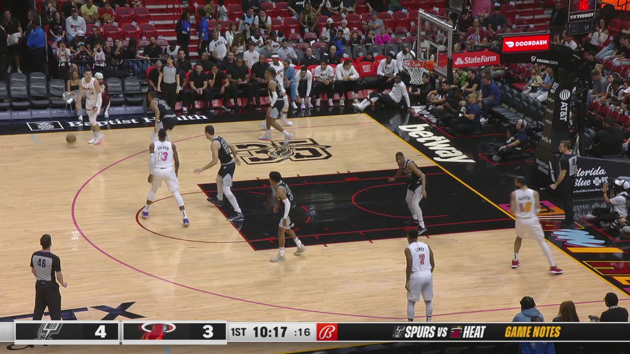 Two-Point/Three-Point Field Goal: Spurs @ Heat | NBA Official
