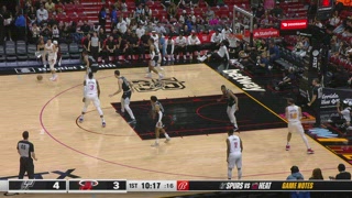 Two-Point/Three-Point Field Goal: Spurs @ Heat | NBA Official