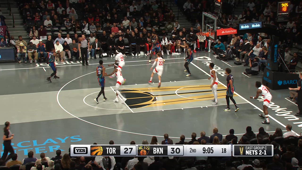 Two-Point/Three-Point Field Goal: Raptors @ Nets | NBA Official