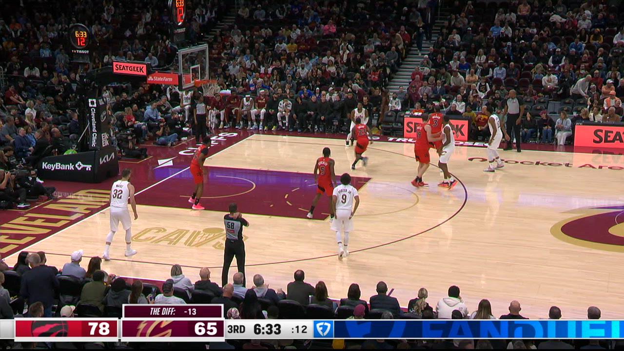 Two-Point/Three-Point Field Goal: Raptors @ Cavaliers | NBA Official