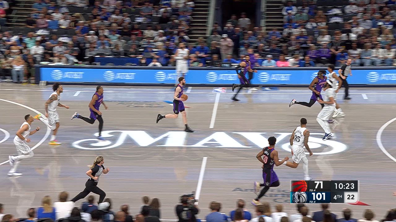 Two-Point/Three-Point Field Goal: Raptors @ Mavericks | NBA Official